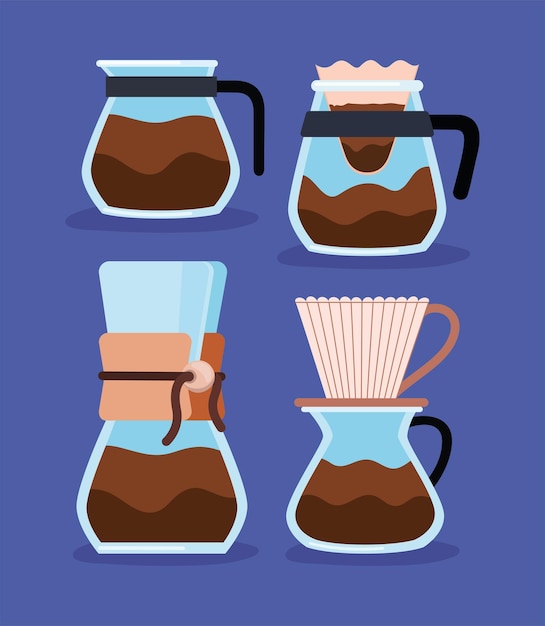 Vibrant Collection of Artful Coffee Brewing Devices | Jiffy Designs