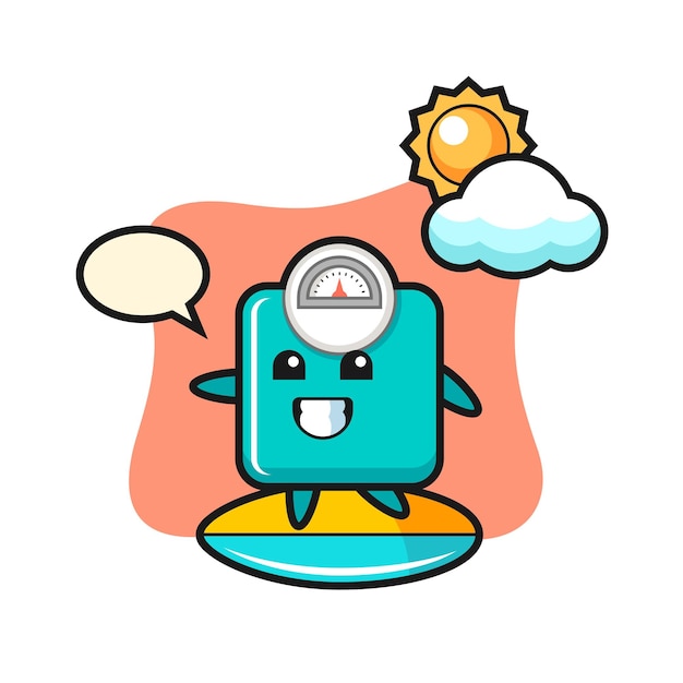 Cheerful Weight Scale Character in Sunny Outdoors | Jiffy Designs