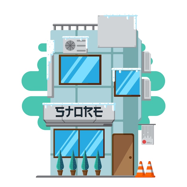 Vibrant Storefront with Futuristic Appliances and Signage | Jiffy Designs