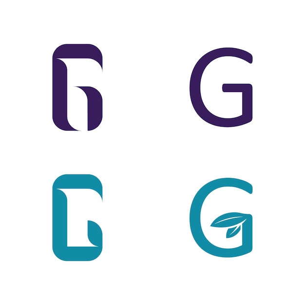 Versatile Collection of Stylized Letter G Icons | Jiffy Designs