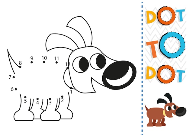Playful Puppy Dot-to-Dot: Connect the Dots for a Charming Canine ...