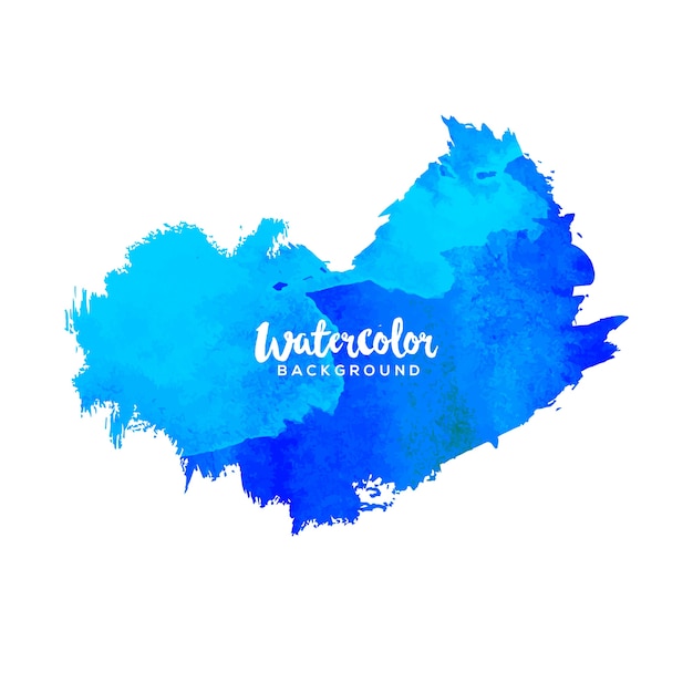 Vibrant Blue Watercolor Brush Stroke with Text Overlay | Jiffy Designs
