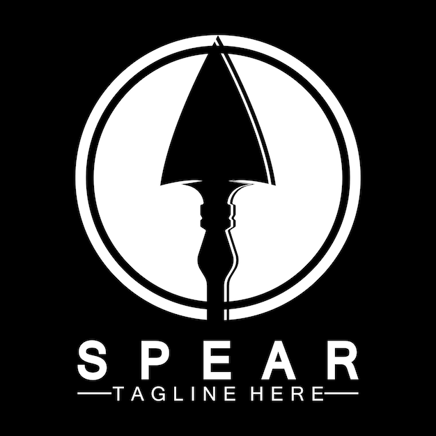 Sleek Spearhead Emblem with Customizable Tagline | Jiffy Designs