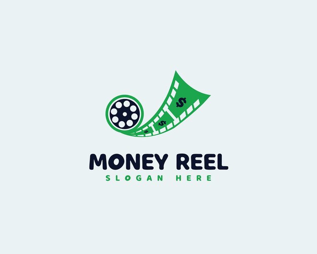 Vibrant Film Reel and Dollar Bill Logo Design | Jiffy Designs