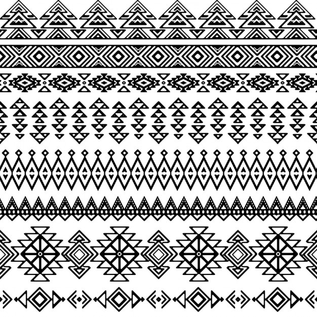 Captivating Tribal Pattern with Geometric Shapes and Motifs | Jiffy Designs