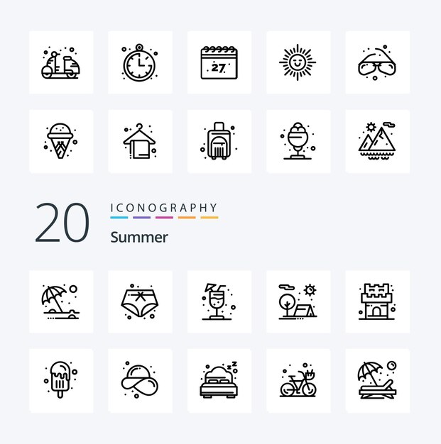 Diverse Summer Iconography Collection with Vibrant Visuals | Jiffy Designs
