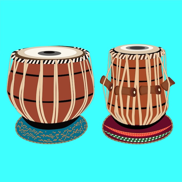Vibrant Tabla Drums: Rhythmic Percussion of India | Jiffy Designs
