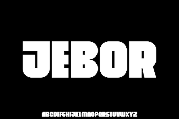 Bold and Stylized Jebor Typography with Unique Lettering | Jiffy Designs