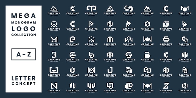 Versatile Monogram Logo Collection: Timeless Symbols for Branding ...