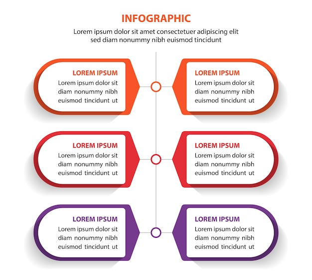 Vibrant Infographic with Overlapping Geometric Shapes and Text Boxes ...