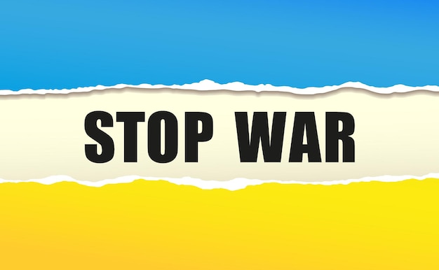 Torn Paper Backdrop with Powerful Anti-War Message | Jiffy Designs