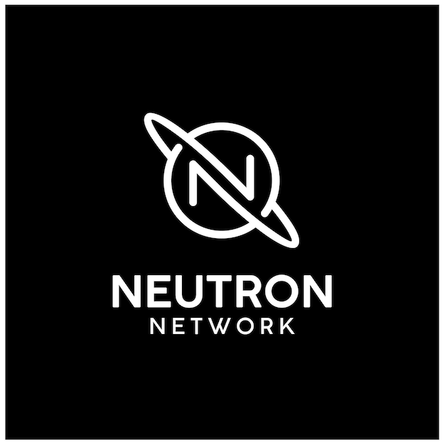 Sleek Cosmic Symbol of the Neutron Network | Jiffy Designs