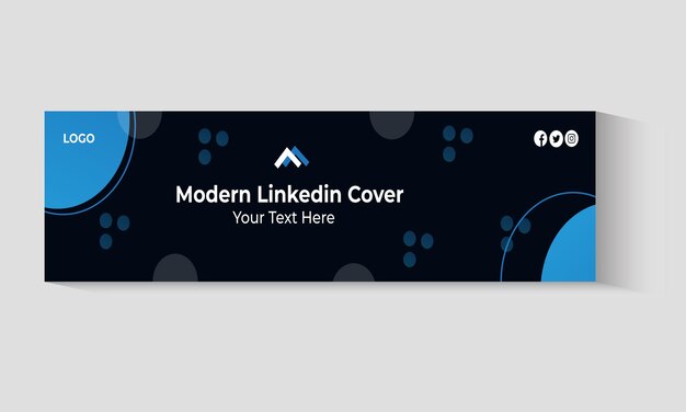 Sleek and Sophisticated LinkedIn Cover with Minimalist Shapes | Jiffy ...