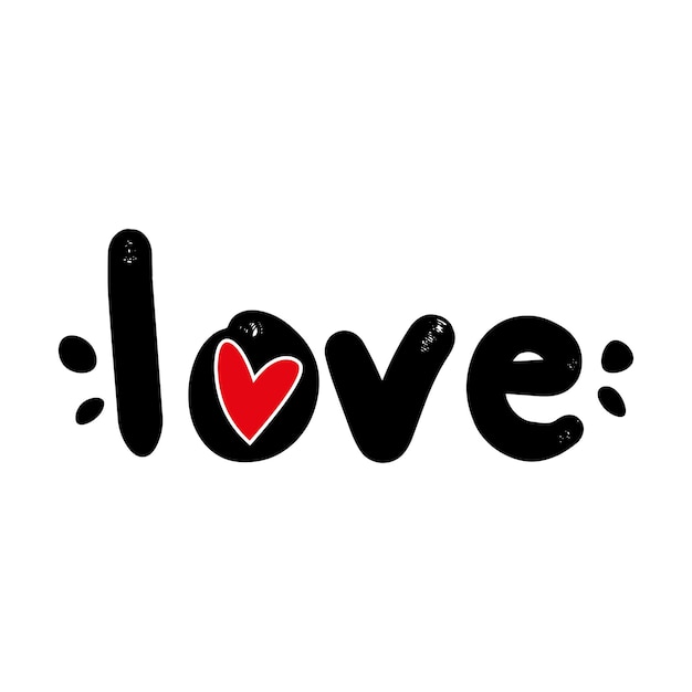 Playful Heart-Shaped Text with Whimsical Lettering Style | Jiffy Designs
