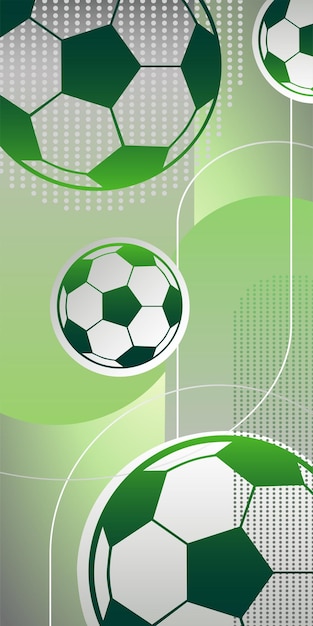 Vibrant Soccer Spheres: A Dynamic Graphic Design | Jiffy Designs