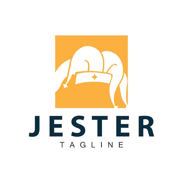 Playful Jester Hat Emblem with Bold Typography | Jiffy Designs