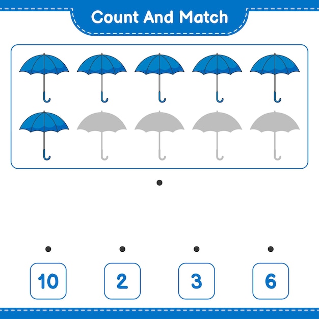 Counting Blue and Gray Umbrellas in the Rain | Jiffy Designs