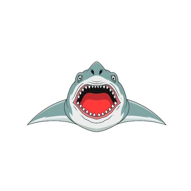 Ferocious Shark with Gaping Jaws and Razor-Sharp Teeth | Jiffy Designs