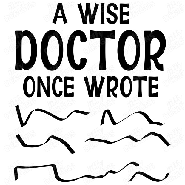 'A Wise Doctor Once Wrote' Playful Typography with Wavy Underlines ...