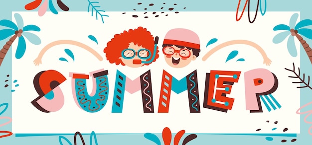 Vibrant Summer Adventure with Playful Characters | Jiffy Designs