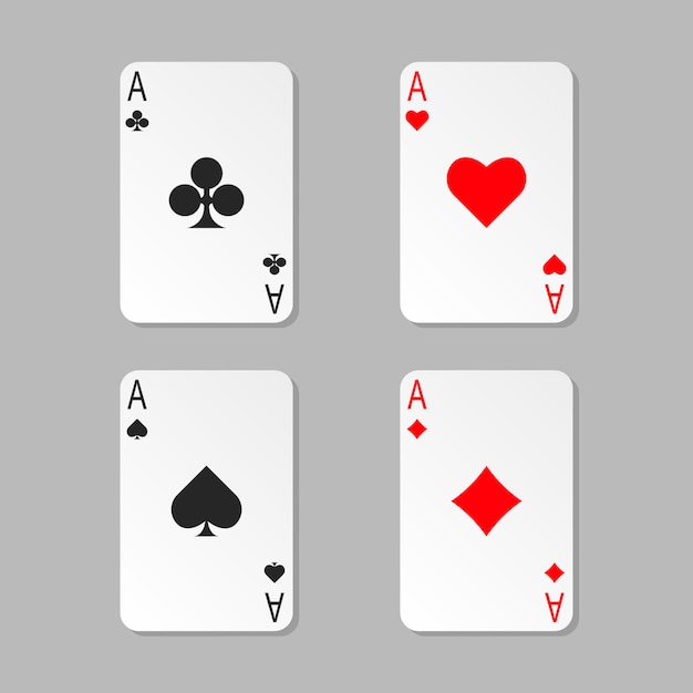 Vibrant Collection of Classic Ace Playing Cards | Jiffy Designs