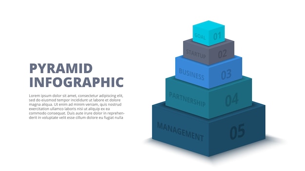 Vibrant Pyramid of Business Hierarchy and Management Concepts | Jiffy ...