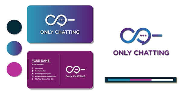 Vibrant Gradient Messaging Platform with Minimalist Branding | Jiffy ...