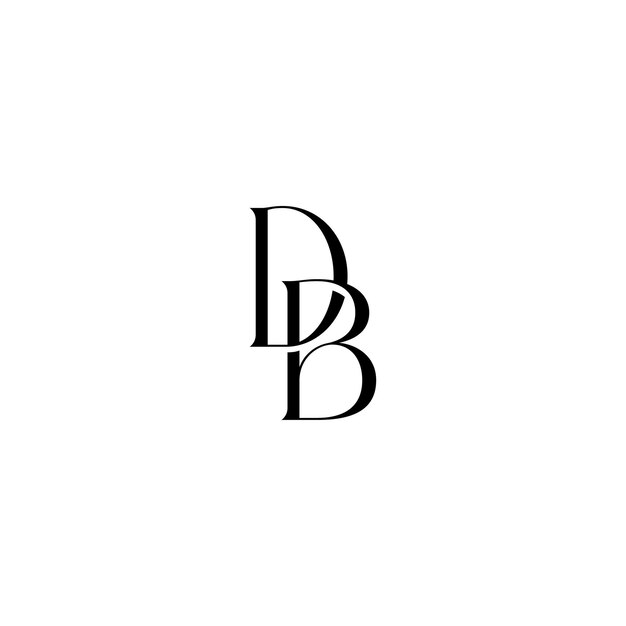 Elegant Interlocking DB Monogram Design | Jiffy Designs