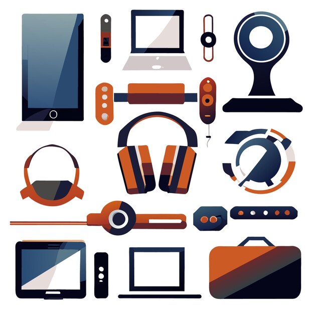Vibrant Collection of Diverse Digital Devices and Accessories | Jiffy ...