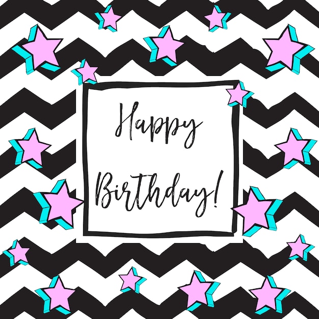 Vibrant Chevron Backdrop with Playful Star Accents | Jiffy Designs