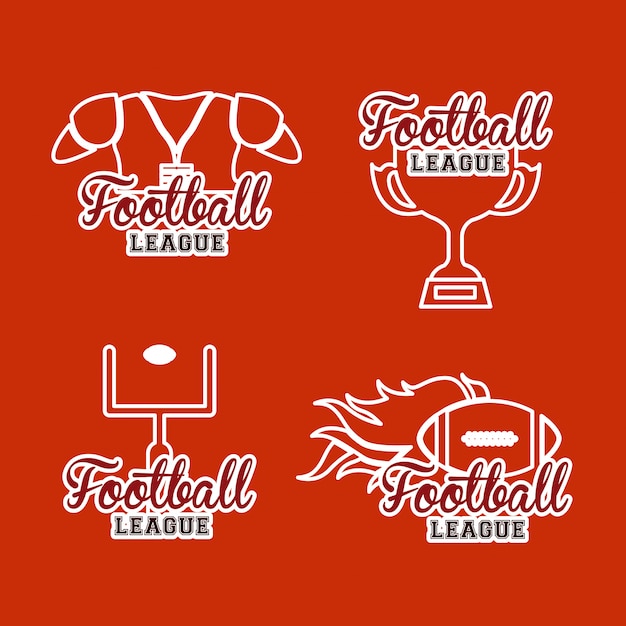 Diverse Collection of Football League Emblems and Symbols | Jiffy Designs