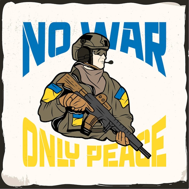 Resolute Soldier Wielding Rifle in Patriotic Wartime Artwork | Jiffy ...