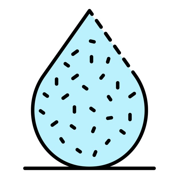 Stylized Aqua Teardrop with Playful Dots | Jiffy Designs