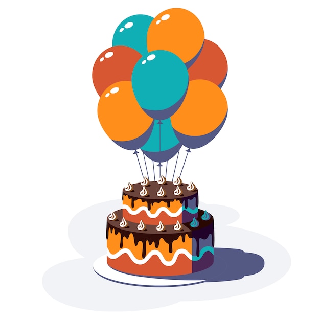 Vibrant Birthday Celebration with Balloons and Cake | Jiffy Designs
