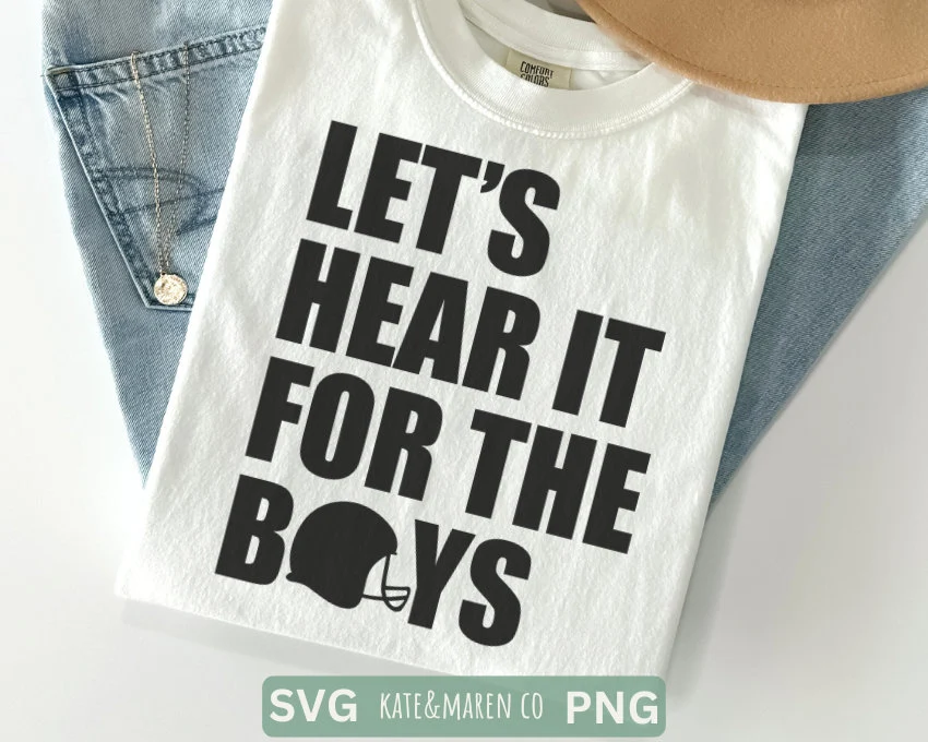 football mom svg, let's hear it for the boys svg, superbowl cricut cut ...