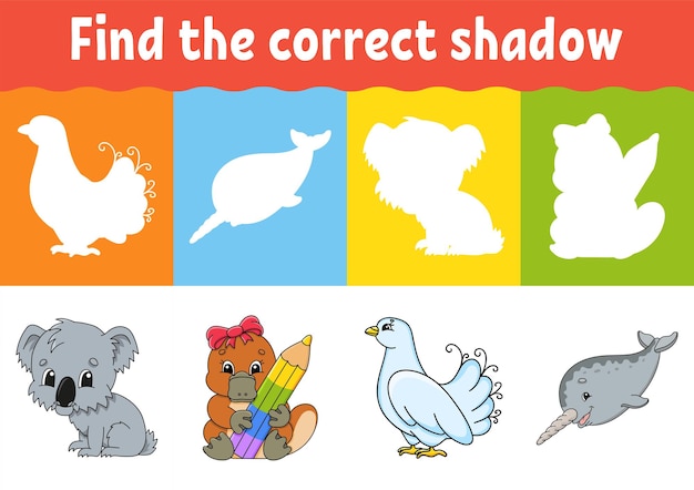 Charming Animal Silhouettes: Match the Shadows | Jiffy Designs