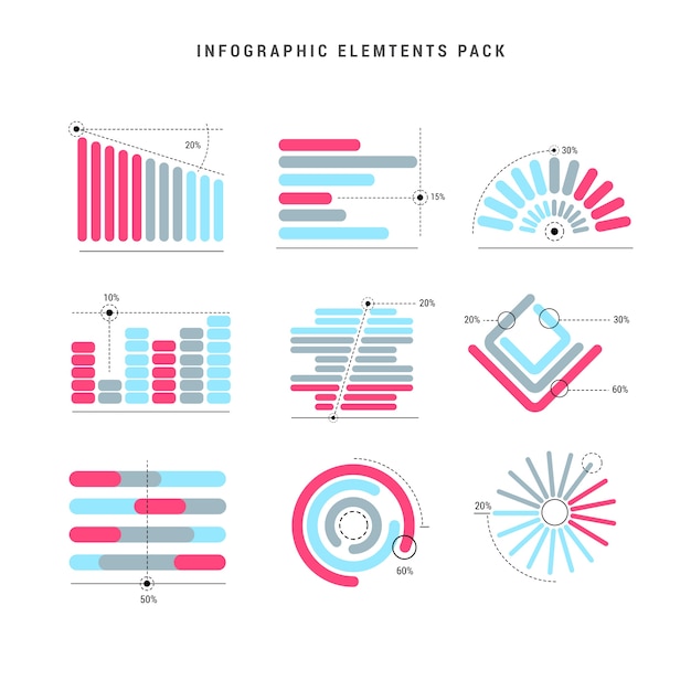 Vibrant Infographic Elements Pack with Diverse Graphic Designs | Jiffy ...