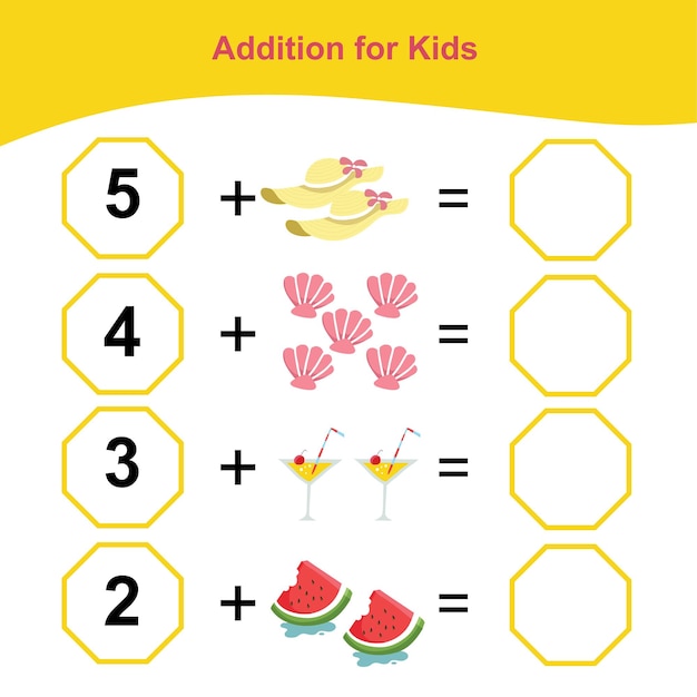 Vibrant Addition Exercises for Young Learners | Jiffy Designs