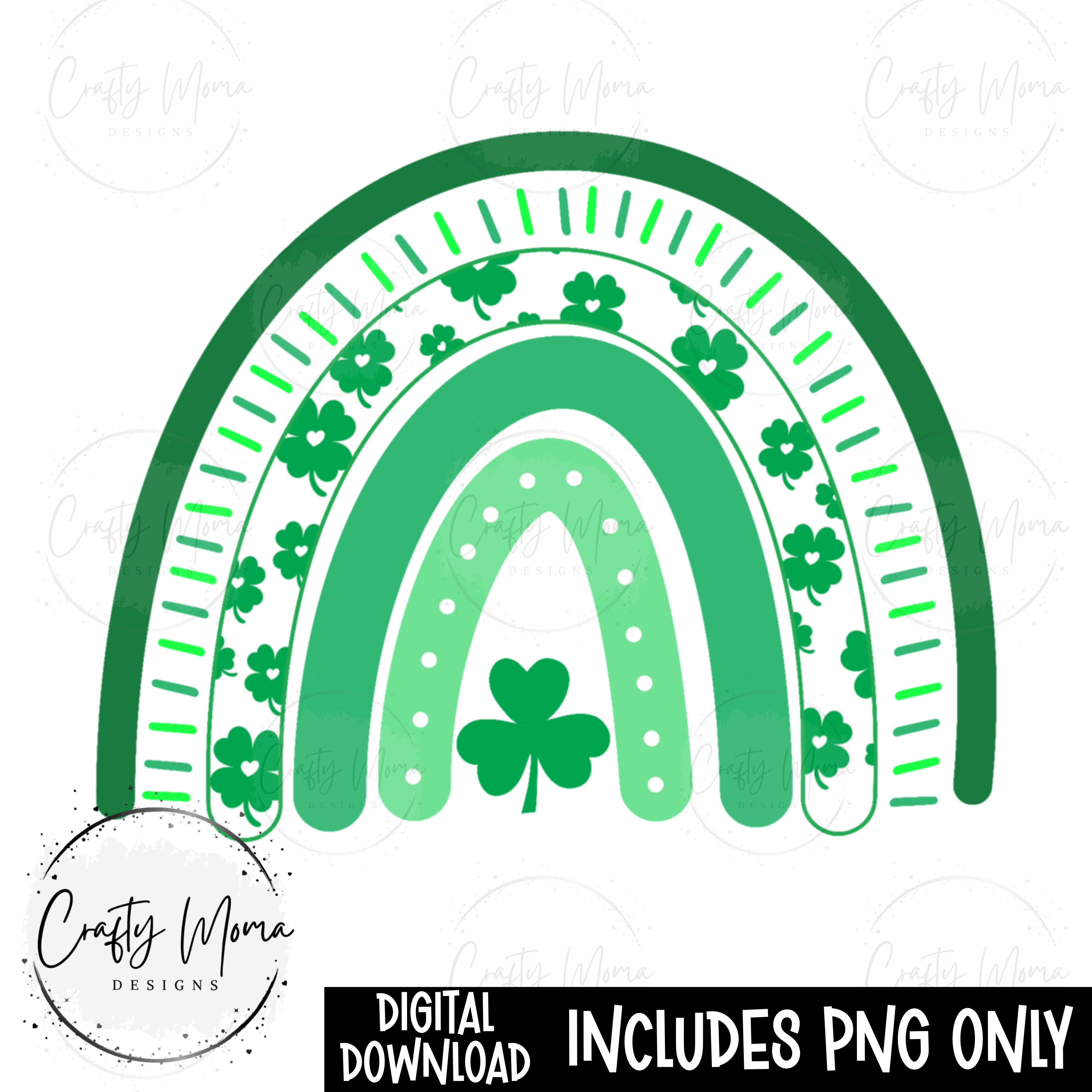 33 Green Boho Rainbow | Jiffy Designs