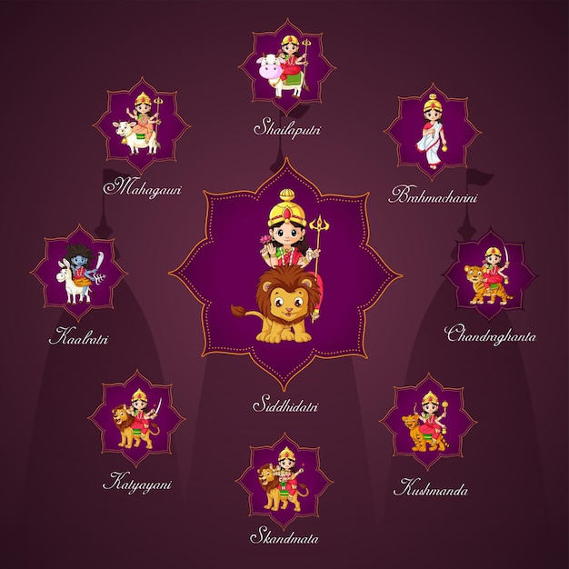 Vibrant Mythical Creatures in Ornate Hexagonal Frames | Jiffy Designs