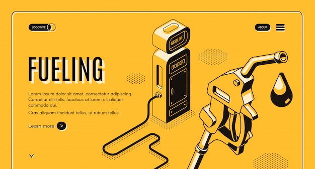 Retro-Futuristic Gas Pump and Fuel Nozzle Illustration | Jiffy Designs