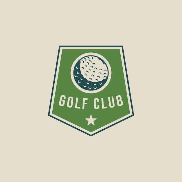 Iconic Golf Club Badge with Textured Golf Ball Emblem | Jiffy Designs
