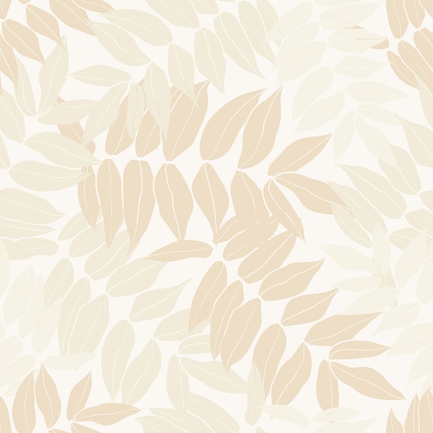 Elegant Ivory Leaf Pattern for Versatile Design | Jiffy Designs