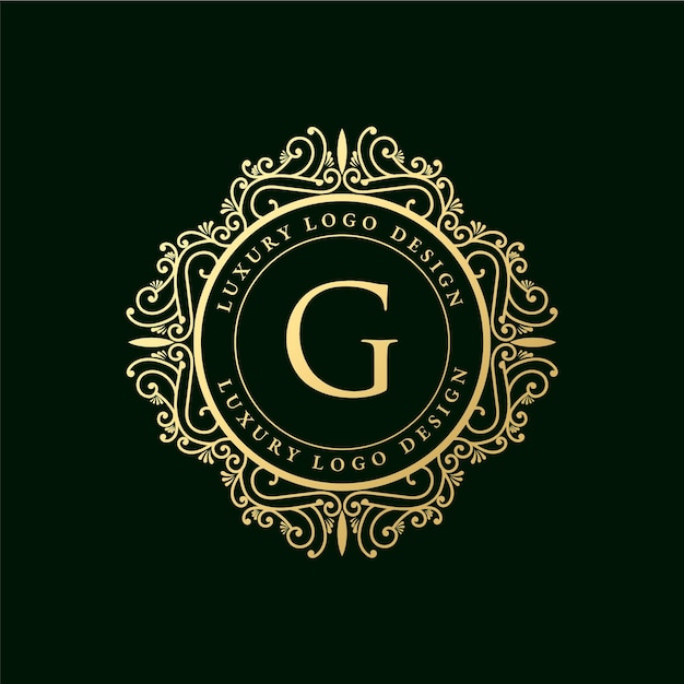 Elegant Ornamental Monogram Logo with Letter G | Jiffy Designs