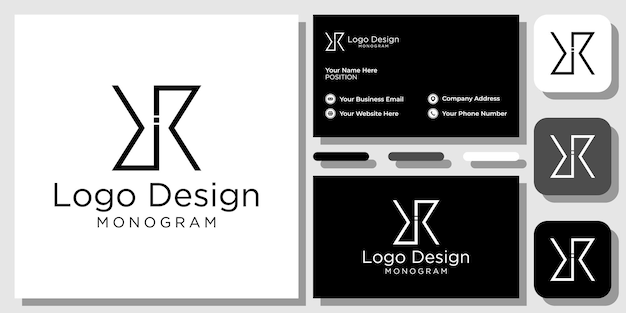 Sleek Monogram Logo Design with Minimalist Branding Elements | Jiffy ...