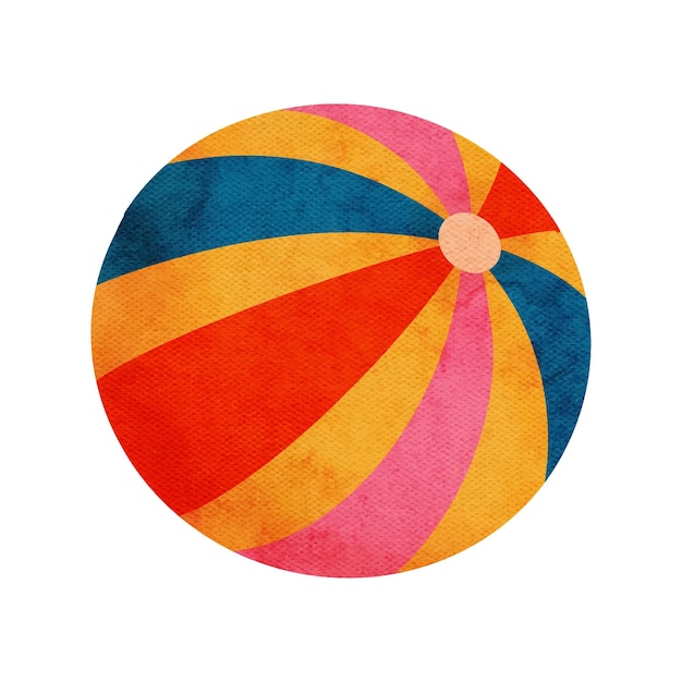 Vibrant Geometric Beach Ball Design | Jiffy Designs