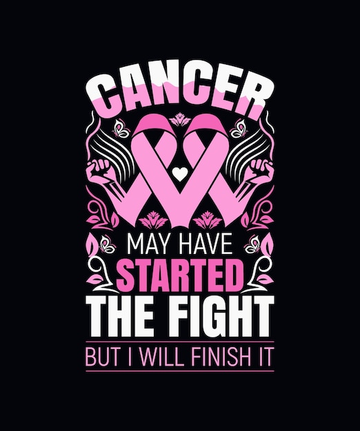 Powerful Cancer Awareness Ribbon Design with Inspiring Slogan | Jiffy ...