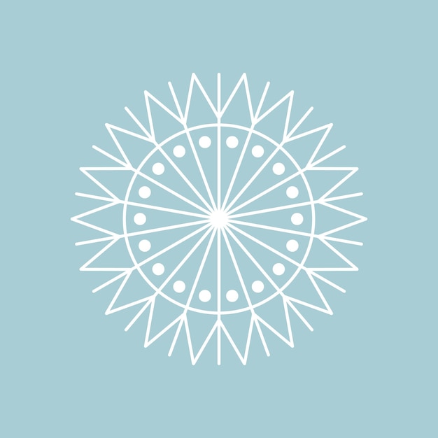 Radiant Geometric Sunburst Pattern in Minimalist Style | Jiffy Designs
