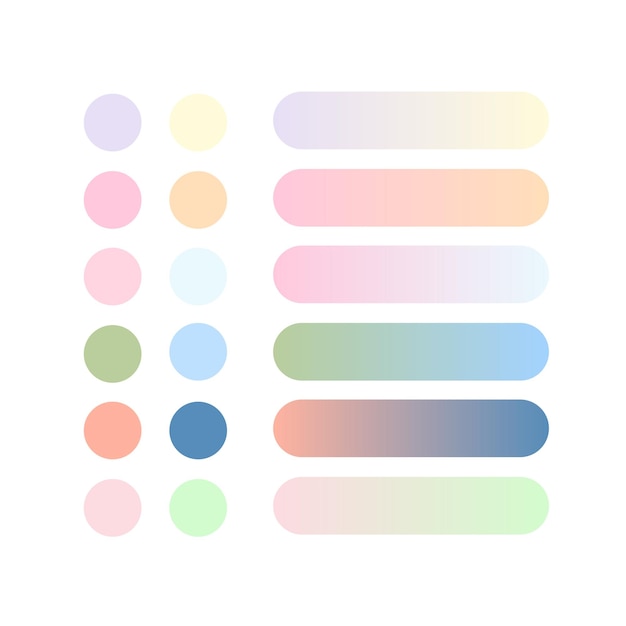 Vibrant Pastel Color Gradient Palette with Soft Hues | Jiffy Designs