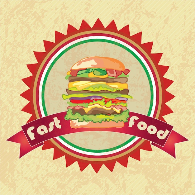 Vibrant Retro Burger Logo for Fast Food Branding | Jiffy Designs